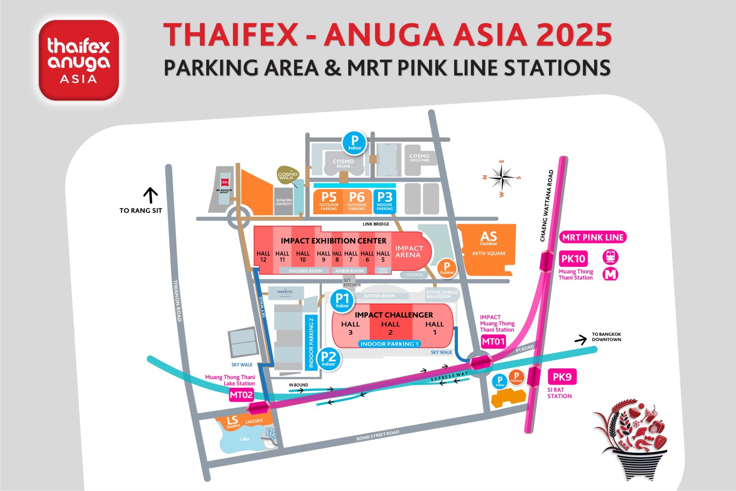DITP Enhances Traffic, BTS Access, and Parking Plans for “THAIFEX – ANUGA ASIA 2025” Pink Line ...