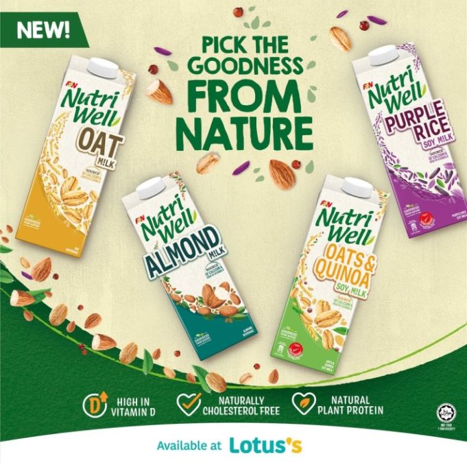 F&N NutriWell launches new plant-based drinks - Mini Me Insights