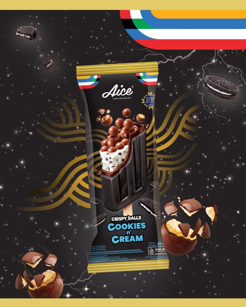 Aice unveils Crispy Balls Cookies and Cream in Indonesia - Mini Me Insights