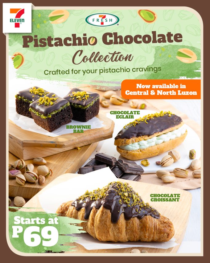 7-Eleven Philippines rolls out pistachio chocolate collection - Mini Me ...