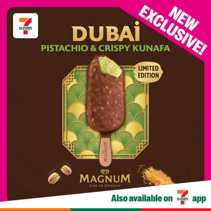 Magnum Dubai Pistachio & Kunafa Chocolate Ice Cream lands in Singapore ...
