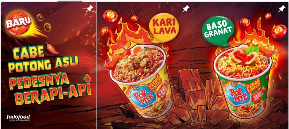 Grenade Meatballs & Lava Curry: Indofood Pop Mie's spicy finale for ...
